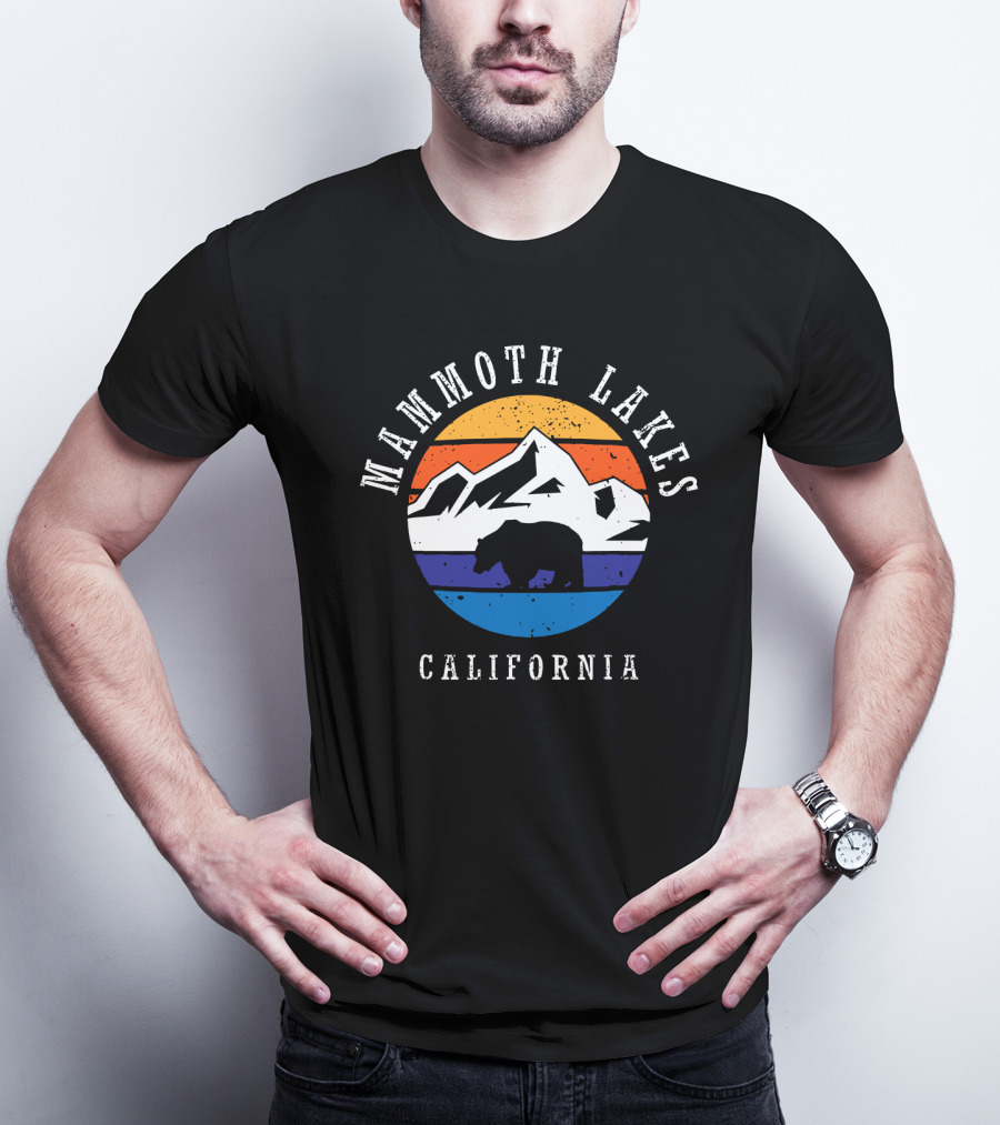 Mammoth Lakes California Bear Mountains Sunset T-Shirt