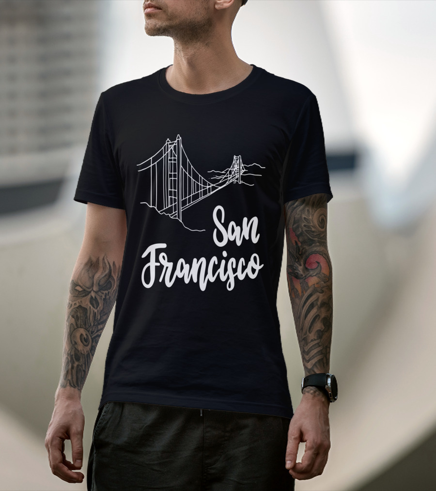 San Francisco Golden Gate Bridge California State T-Shirt