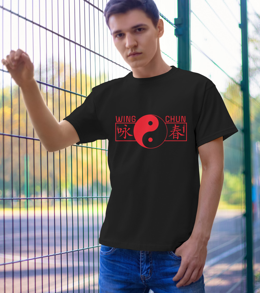 Wing Chun Kung Fu Ying Yang Chinese Martial Arts T-Shirt