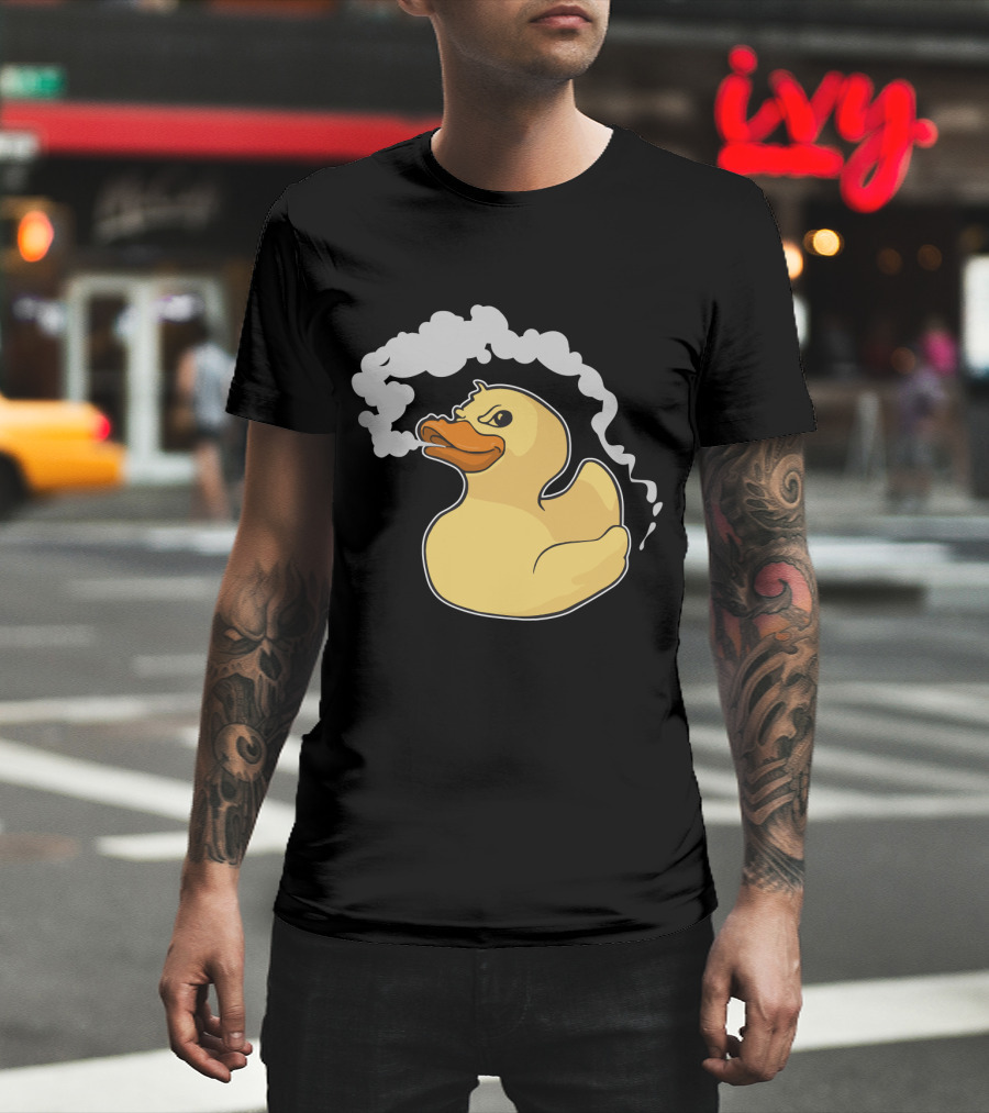 Fire Breathing Rubber Ducky With Smoke T-Shirt