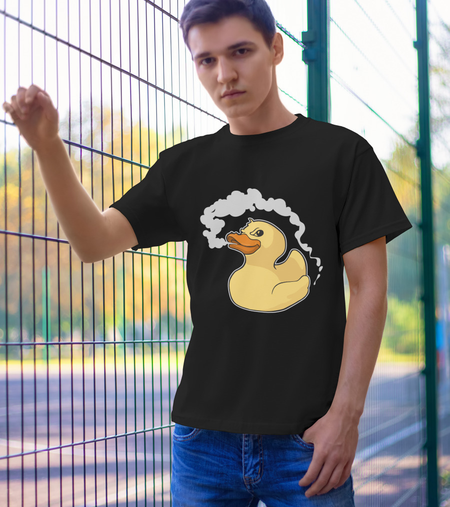 Fire Breathing Rubber Ducky With Smoke T-Shirt