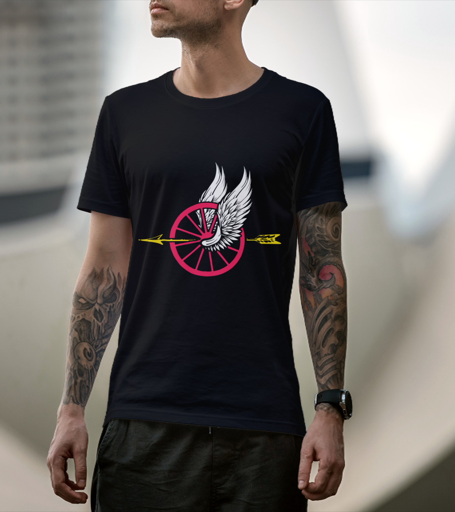 Law Enforcement Motorcycle Unit Wing Wheel And Arrow T-Shirt