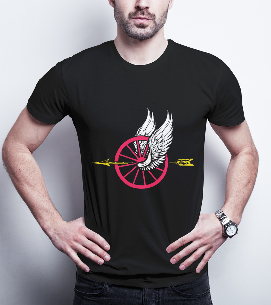 Law Enforcement Motorcycle Unit Wing Wheel And Arrow T-Shirt