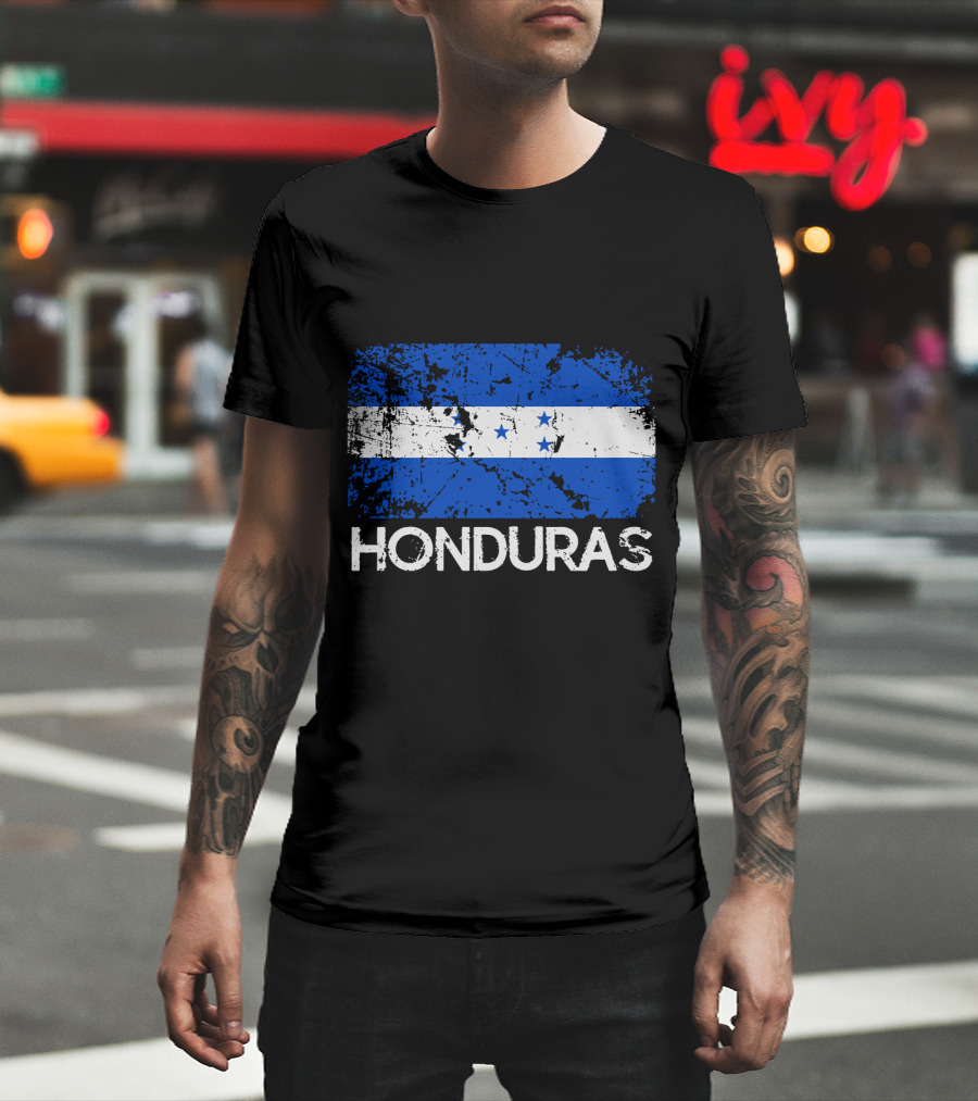 Honduran Flag Vintage Honduras Made In Honduras T-Shirt