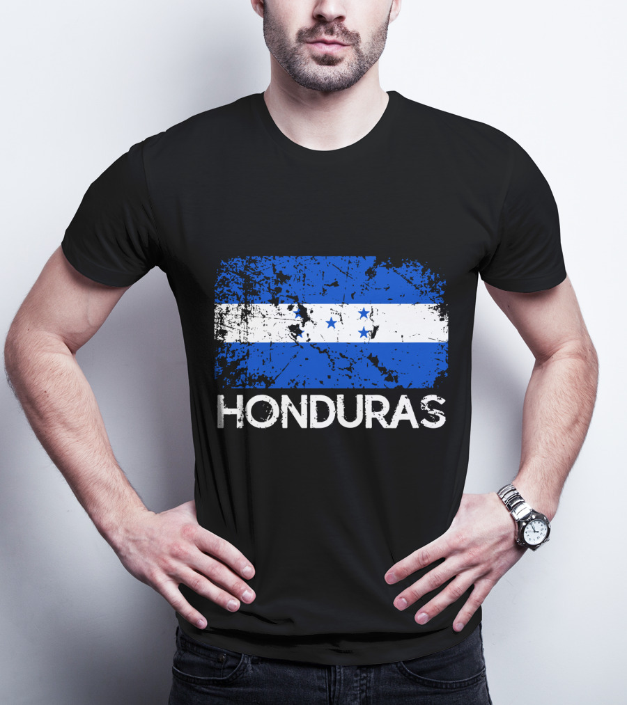 Honduran Flag Vintage Honduras Made In Honduras T-Shirt