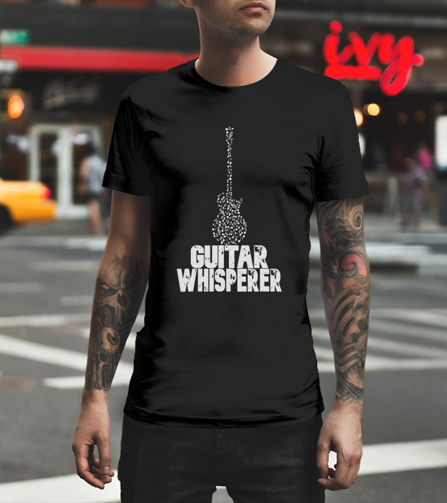 Guitar Whisperer Musical Notes T-Shirt