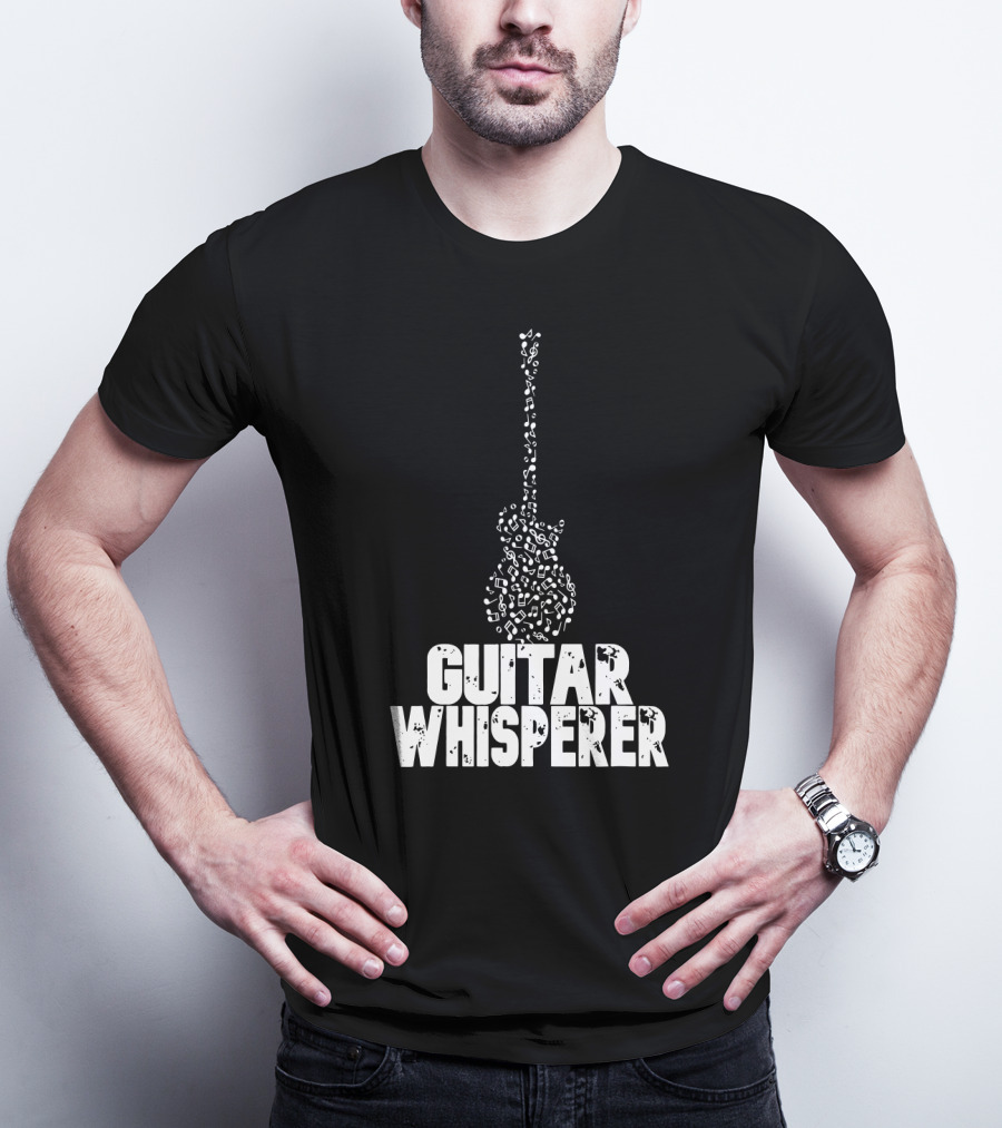 Guitar Whisperer Musical Notes T-Shirt