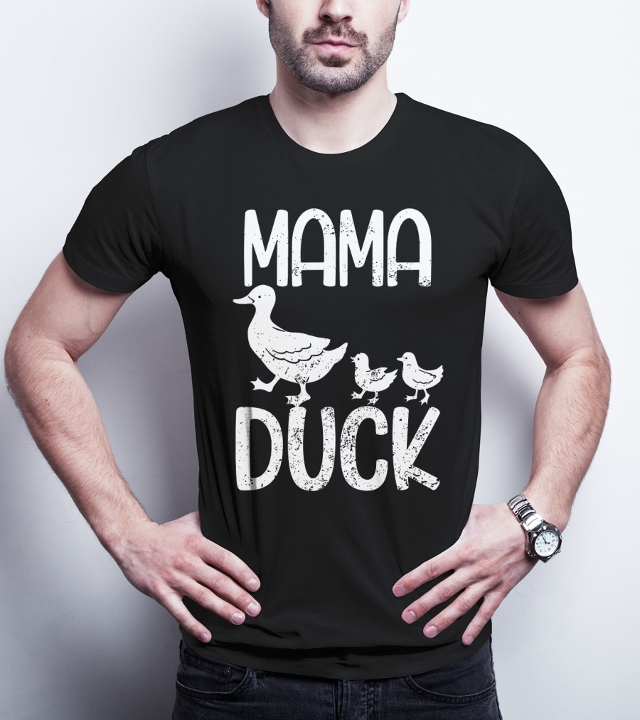 Mama Duck With Kids Mothersday T-Shirt