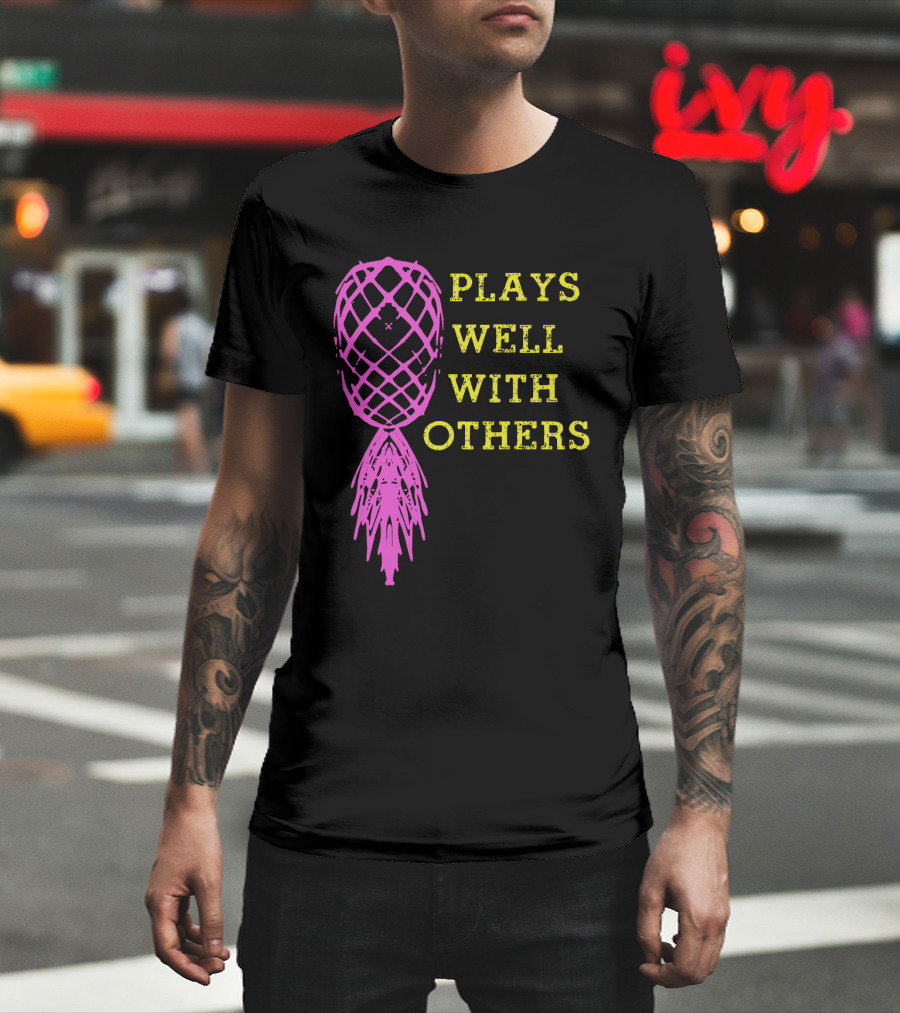 Plays Well With Others Pineapple Abstract Xylophone T-Shirt