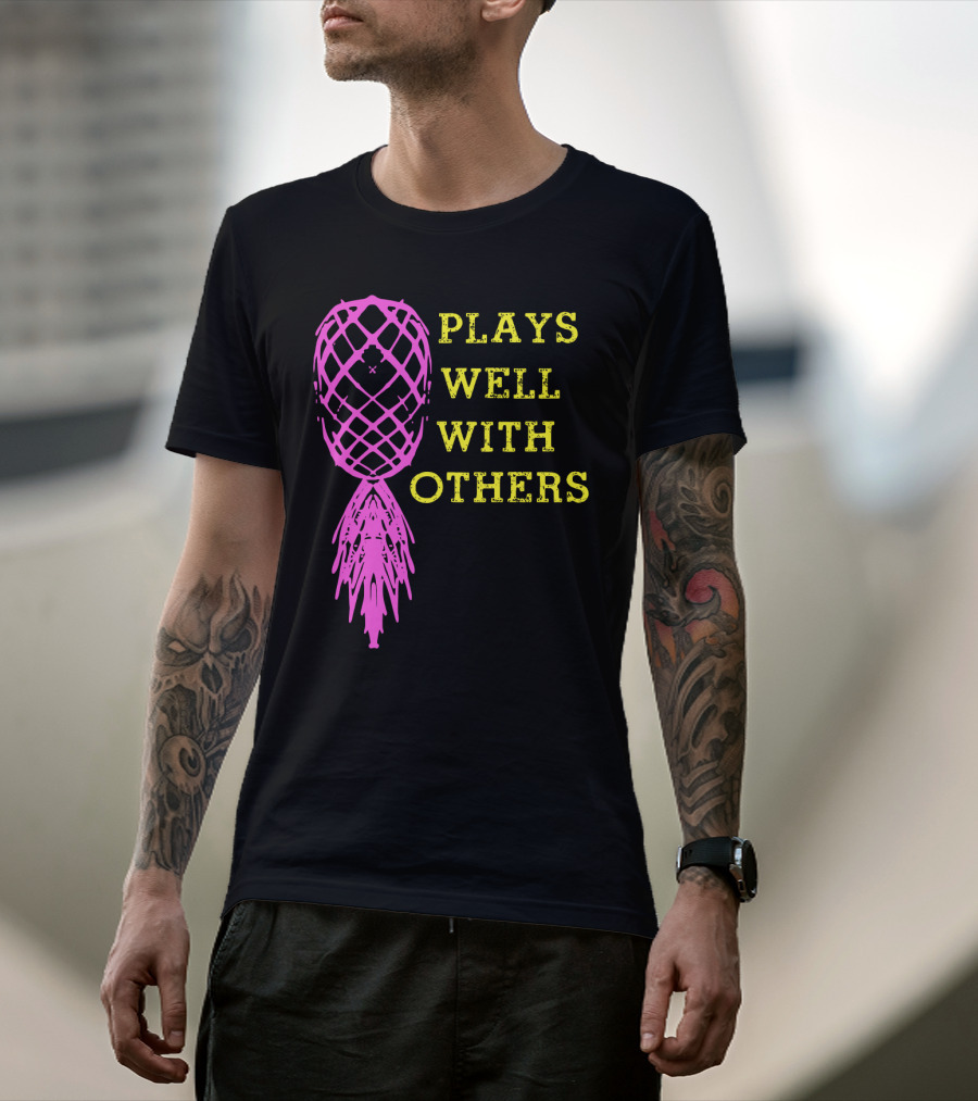Plays Well With Others Pineapple Abstract Xylophone T-Shirt