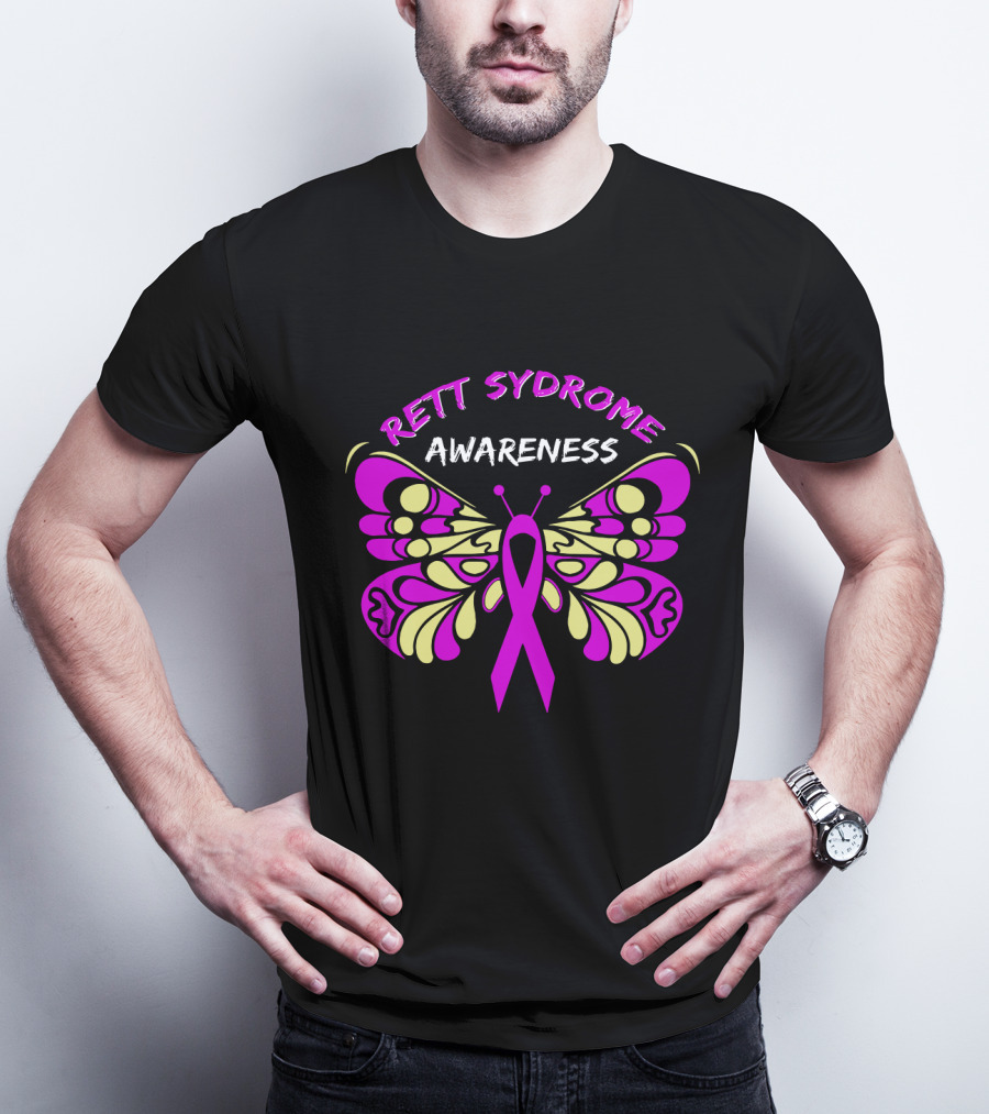 Rett Syndrome Awareness Butterfly T-Shirt