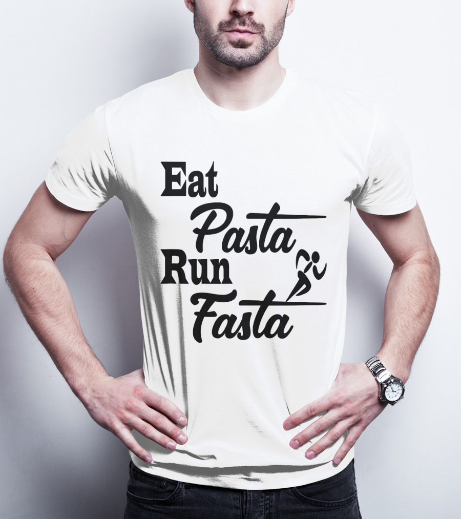 Eat Pasta Run Fasta Running T-Shirt