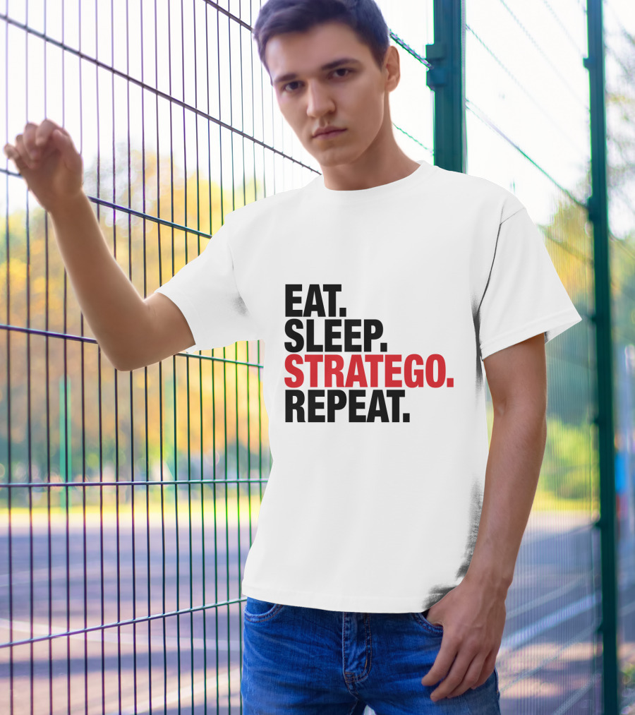 EAT SLEEP STRATEGO REPEAT BOARD GAME CYCLE T-Shirt
