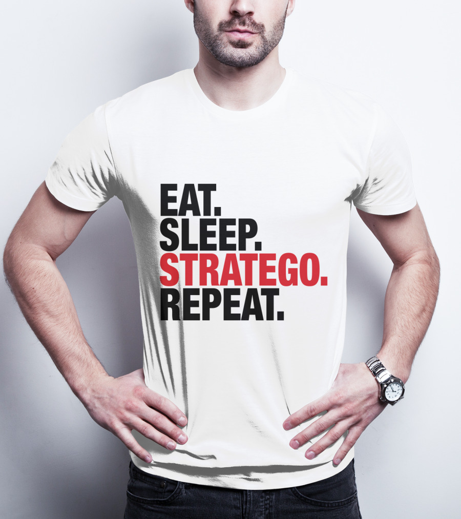 EAT SLEEP STRATEGO REPEAT BOARD GAME CYCLE T-Shirt
