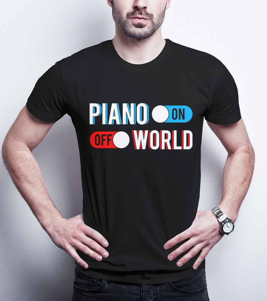 Piano On Off World T-Shirt