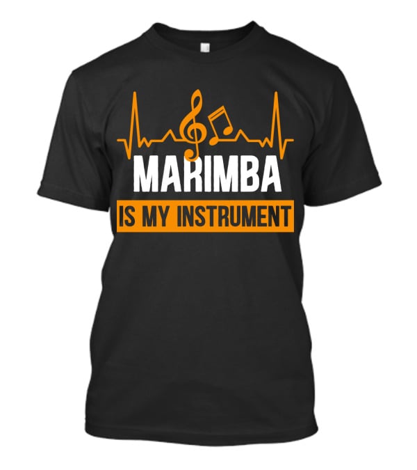 Marimba Is My Instrument Musical Pulse And Notes T-Shirt