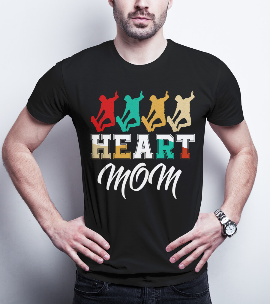 HEART MOM Skateboarding T-Shirt