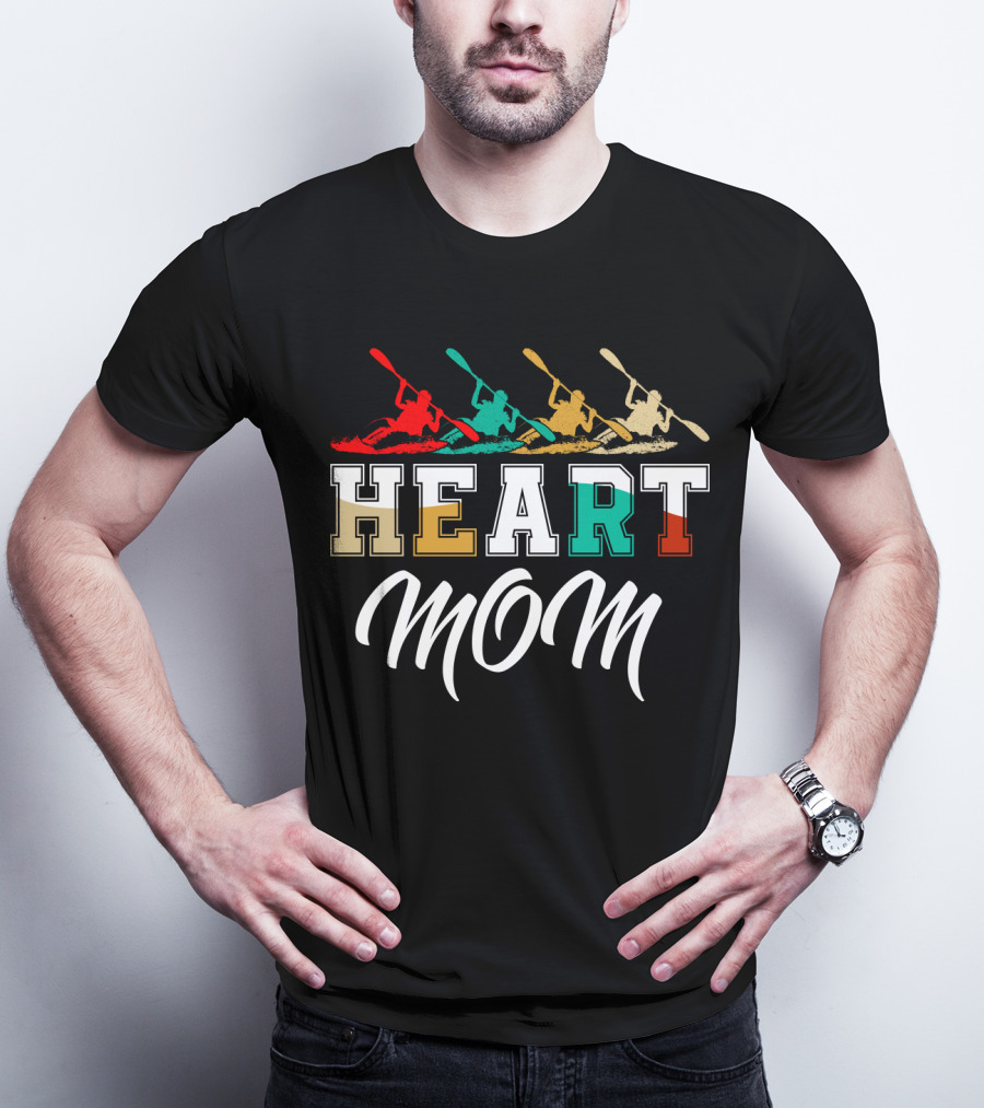 Kayaking Heart Mom T-Shirt