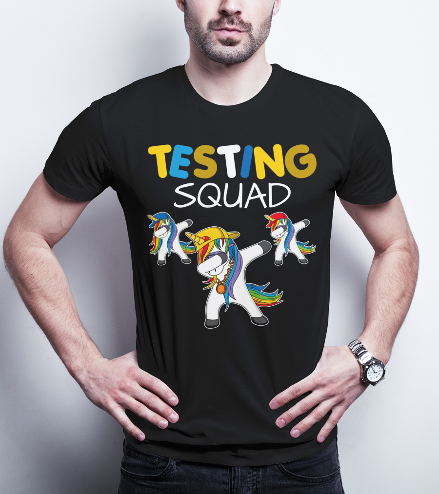 TESTING SQUAD Unicorn Dab Dance T-Shirt
