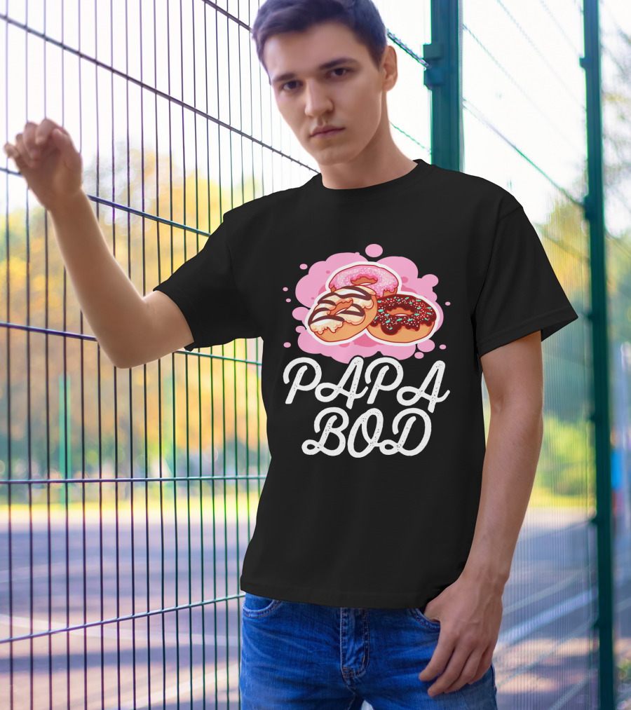 Papa Bod Donut Trio With Sprinkles T-Shirt