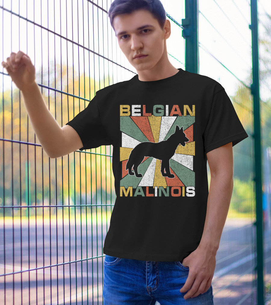 Belgian Malinois Retro 70s Vintage Dog T-Shirt