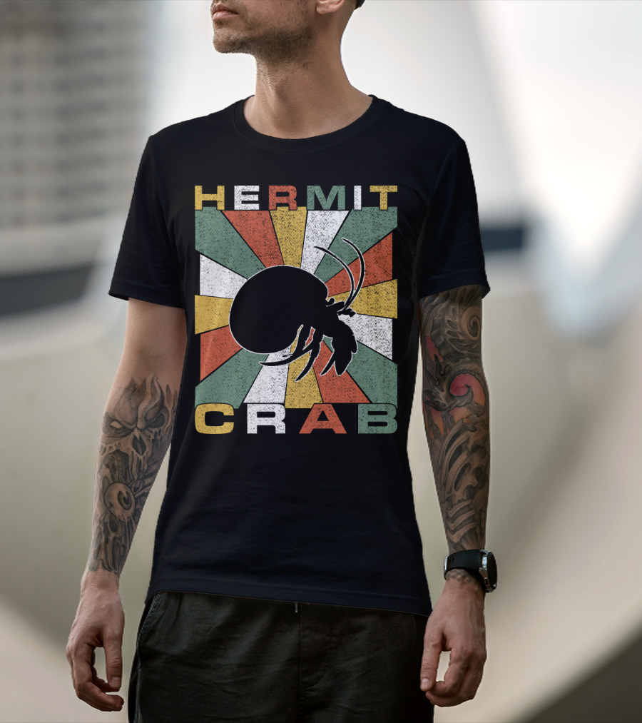 Hermit Crab Retro 70s Vintage T-Shirt