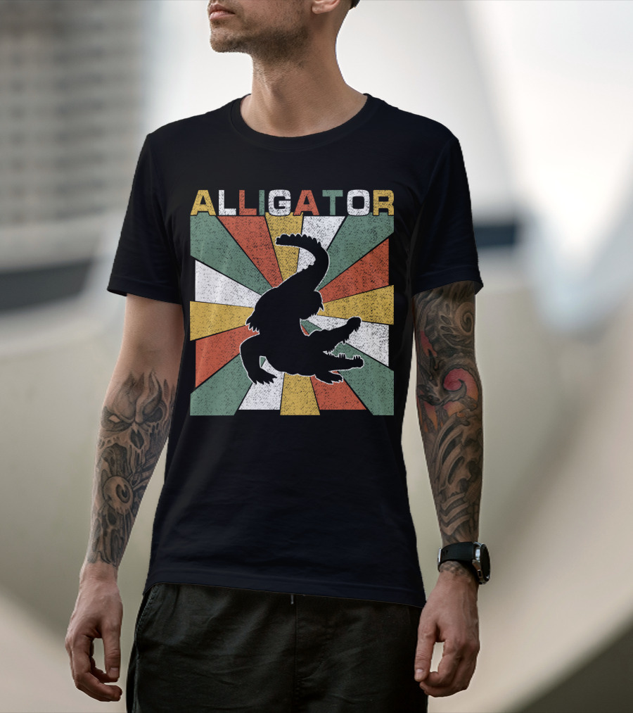 Alligator Retro 70s Vintage T-Shirt