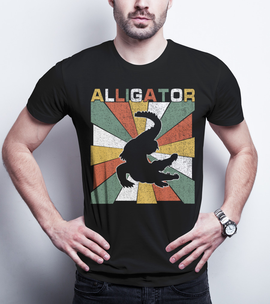 Alligator Retro 70s Vintage T-Shirt