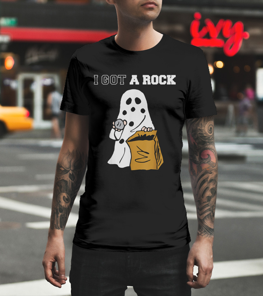 I Got A Rock Ghost Costume Halloween Peanuts Charlie Brown T-Shirt
