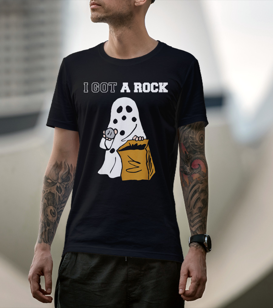 I Got A Rock Ghost Costume Halloween Peanuts Charlie Brown T-Shirt