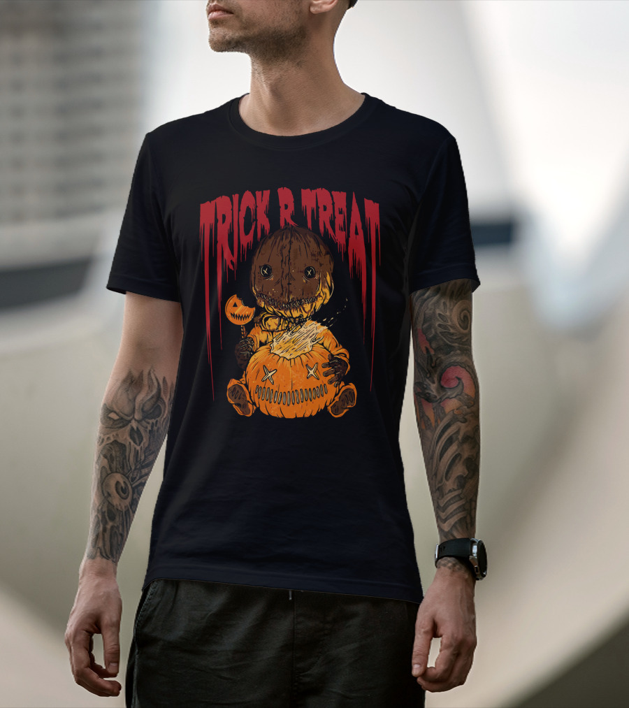 Trick R Treat Sam Pumpkin Horror Halloween T-Shirt