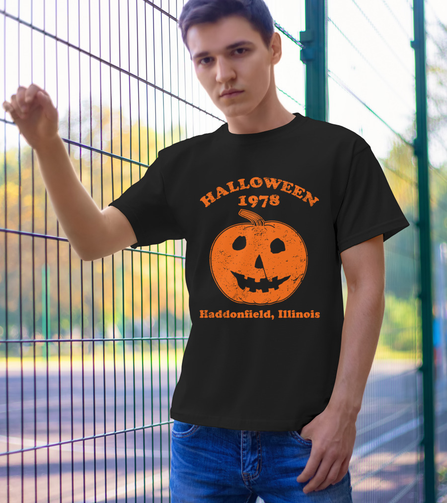 Halloween 1978 Spooky Pumpkin Haddonfield Illinois T-Shirt