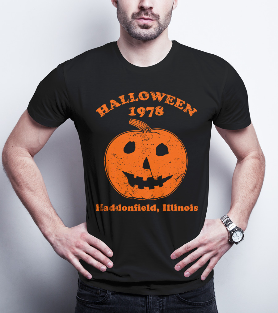 Halloween 1978 Spooky Pumpkin Haddonfield Illinois T-Shirt