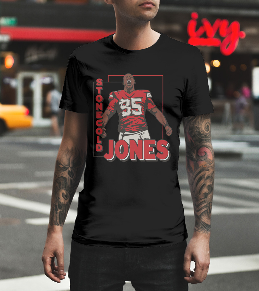 Stone Cold Jones Kansas City Chiefs Number 95 T-Shirt