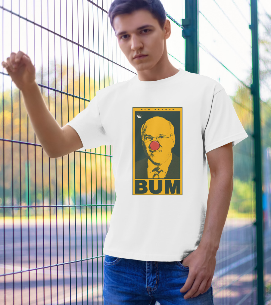 Game On Wisconsin Hub Arkush Bum Clown Nose T-Shirt