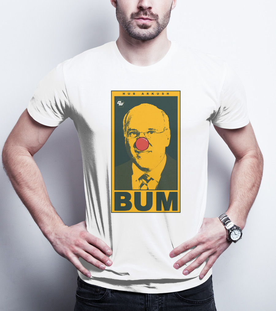 Game On Wisconsin Hub Arkush Bum Clown Nose T-Shirt