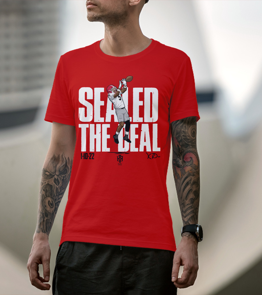 Kelee Ringo Sealed The Deal 1-10-22 Football Catch T-Shirt