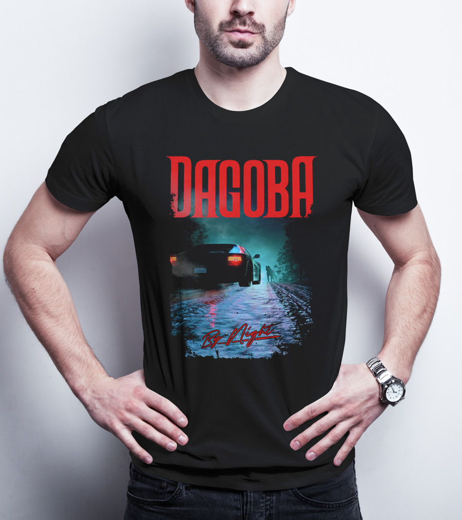 Dagoba By Night Retro Car Scene T-Shirt
