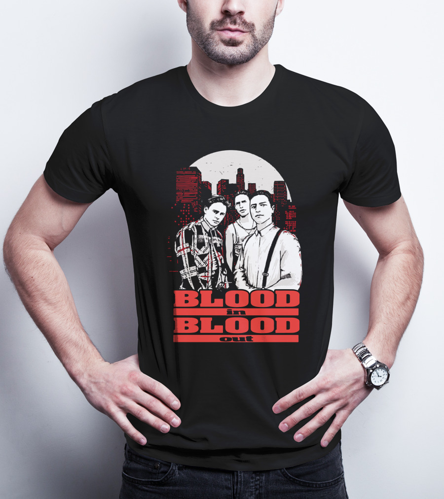 Blood In Blood Out Los Angeles Trio Urban Skyline T-Shirt