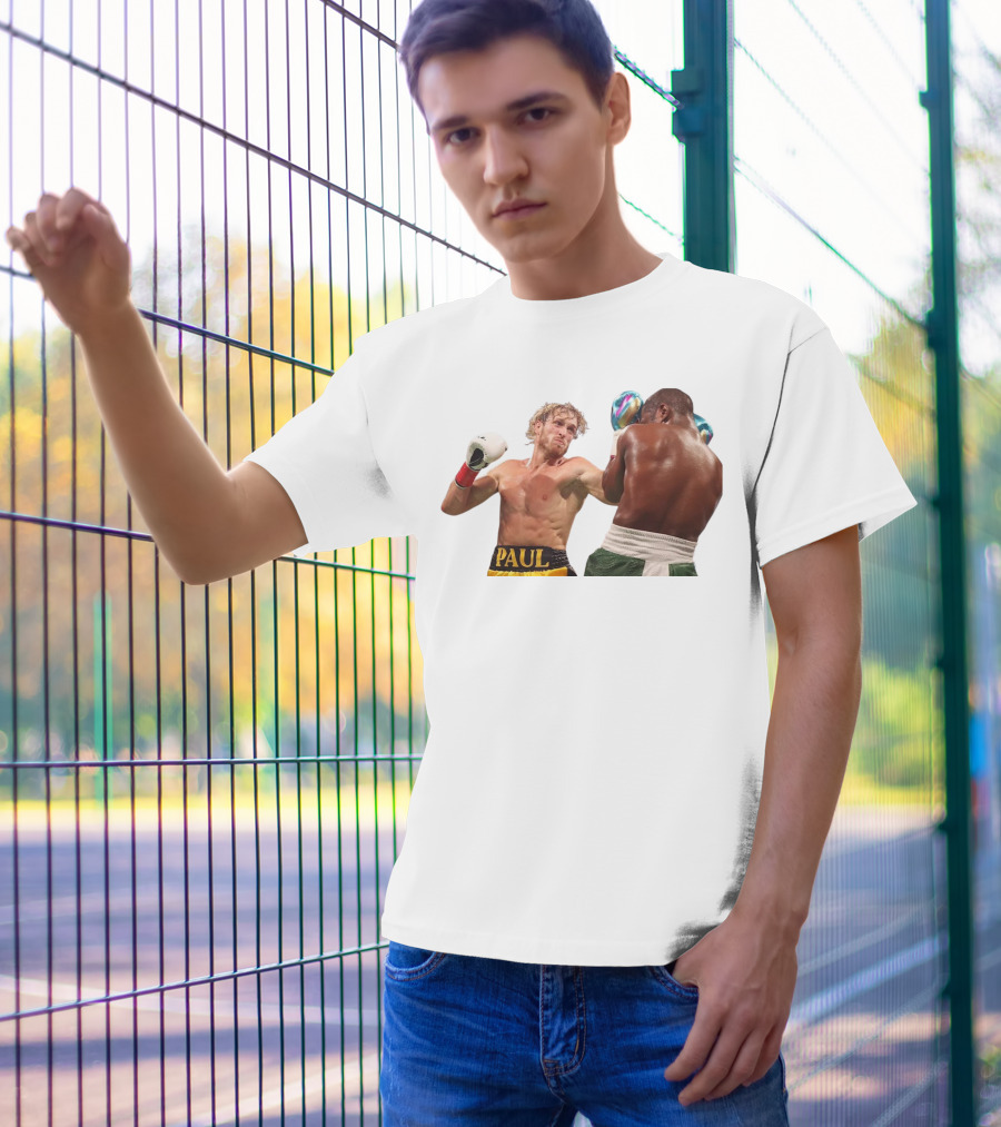 Logan Paul Boxing Match Action Scene T-Shirt