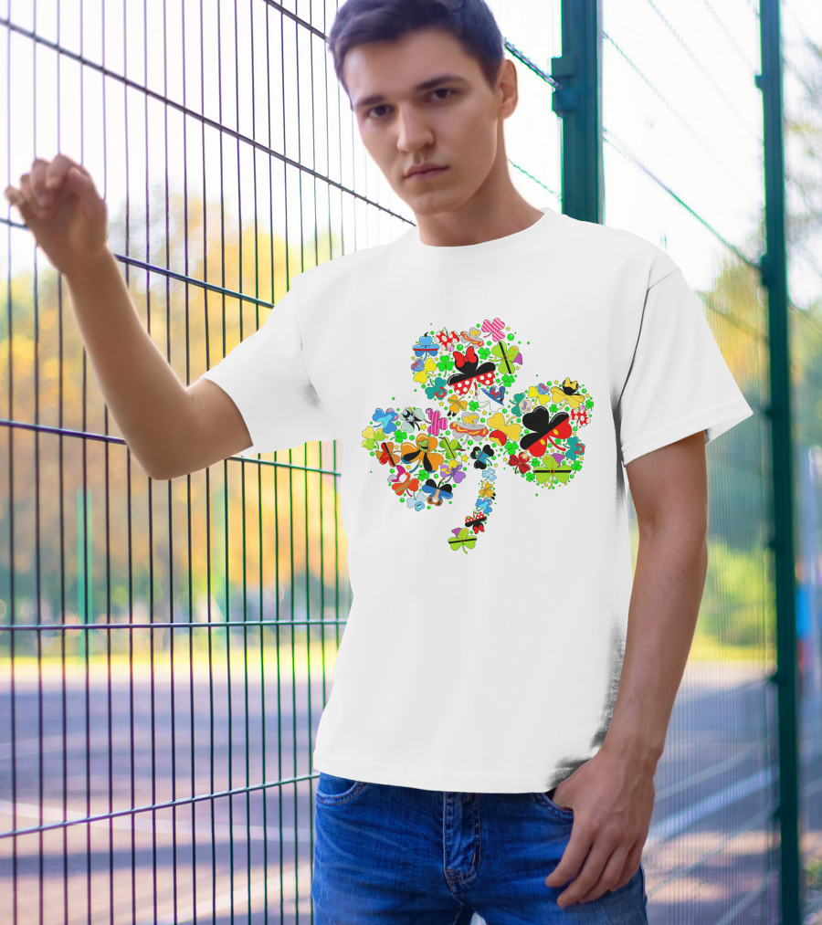 DN Shamrocks Mickey Minnie Colorful Elements T-Shirt