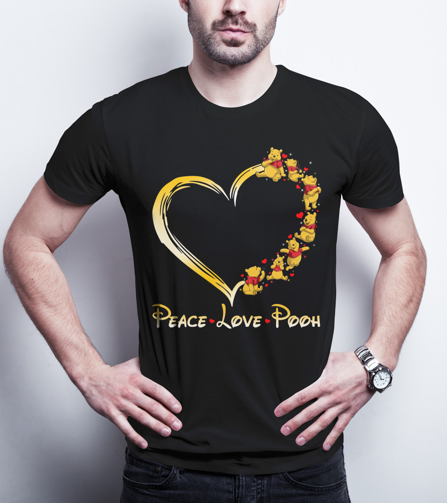 Peace Love Pooh Heart T-Shirt