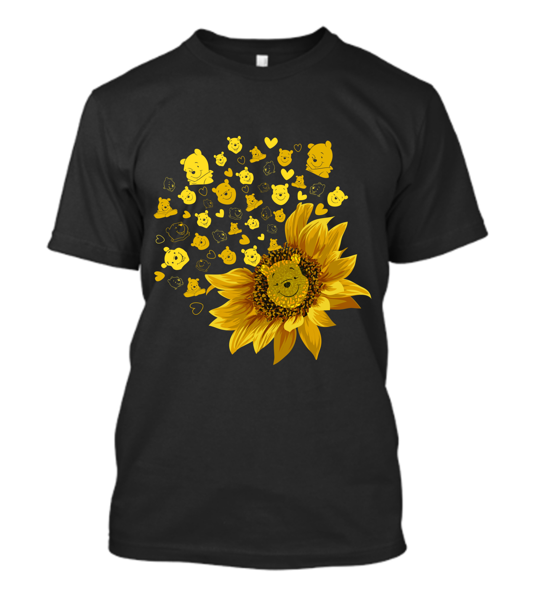 Pooh Sunflower Faces T-Shirt