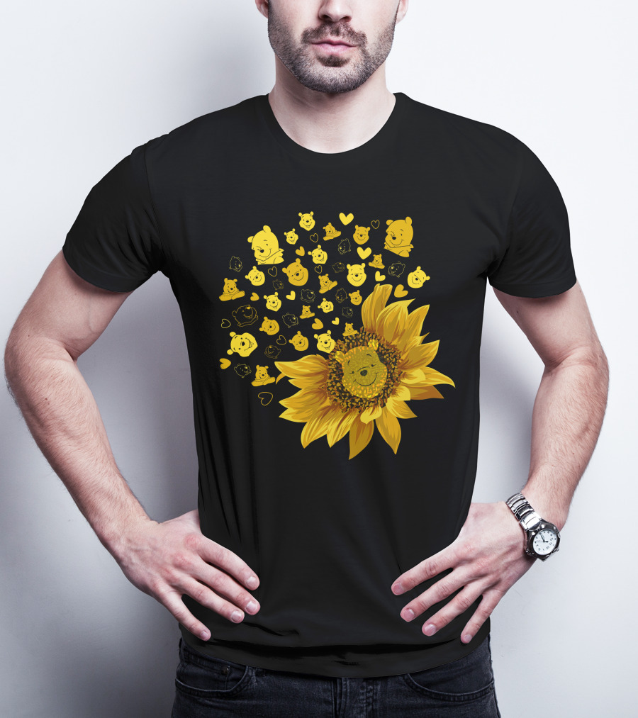 Pooh Sunflower Faces T-Shirt