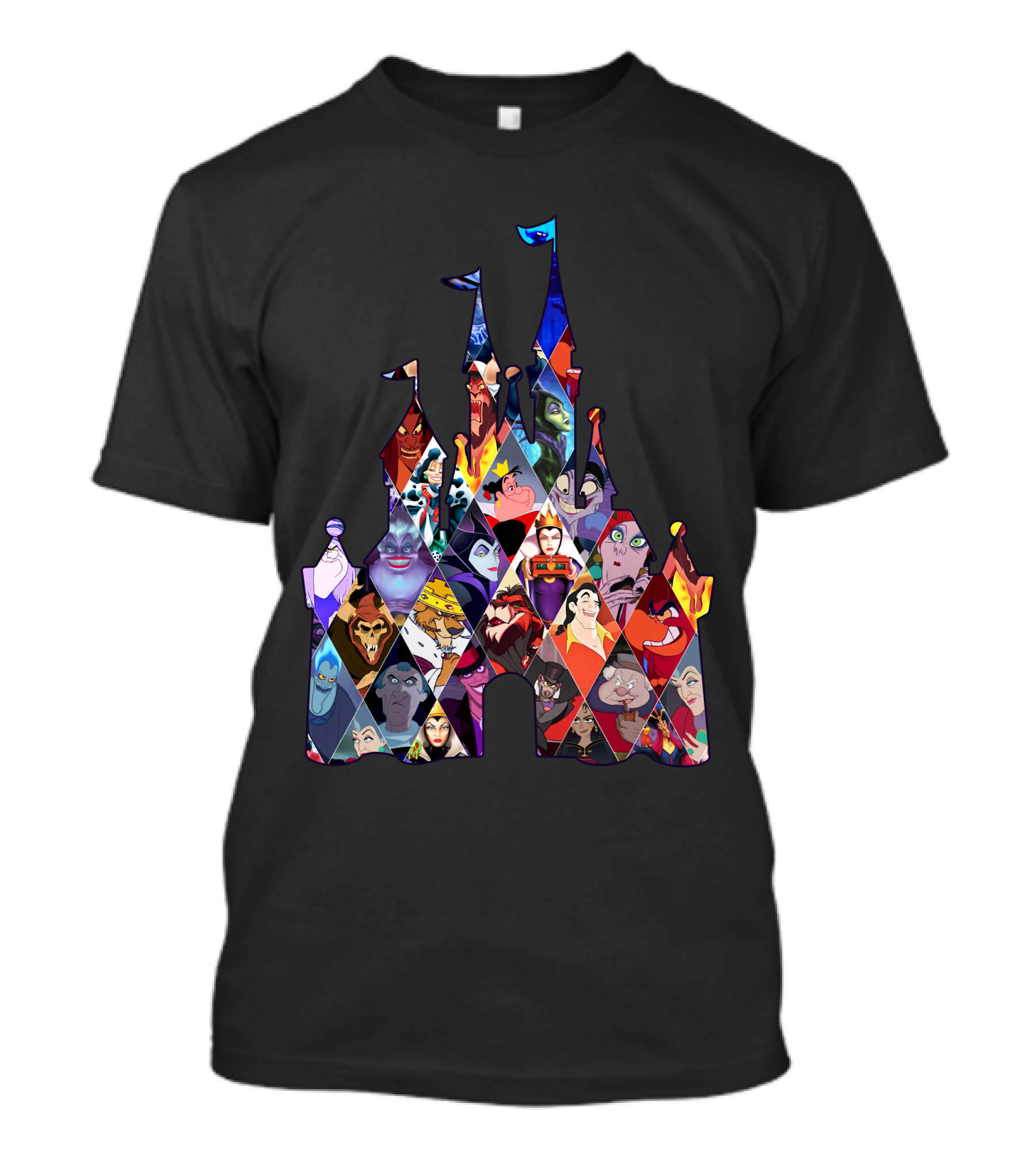 Disney Villains Castle Silhouette Collection T-Shirt