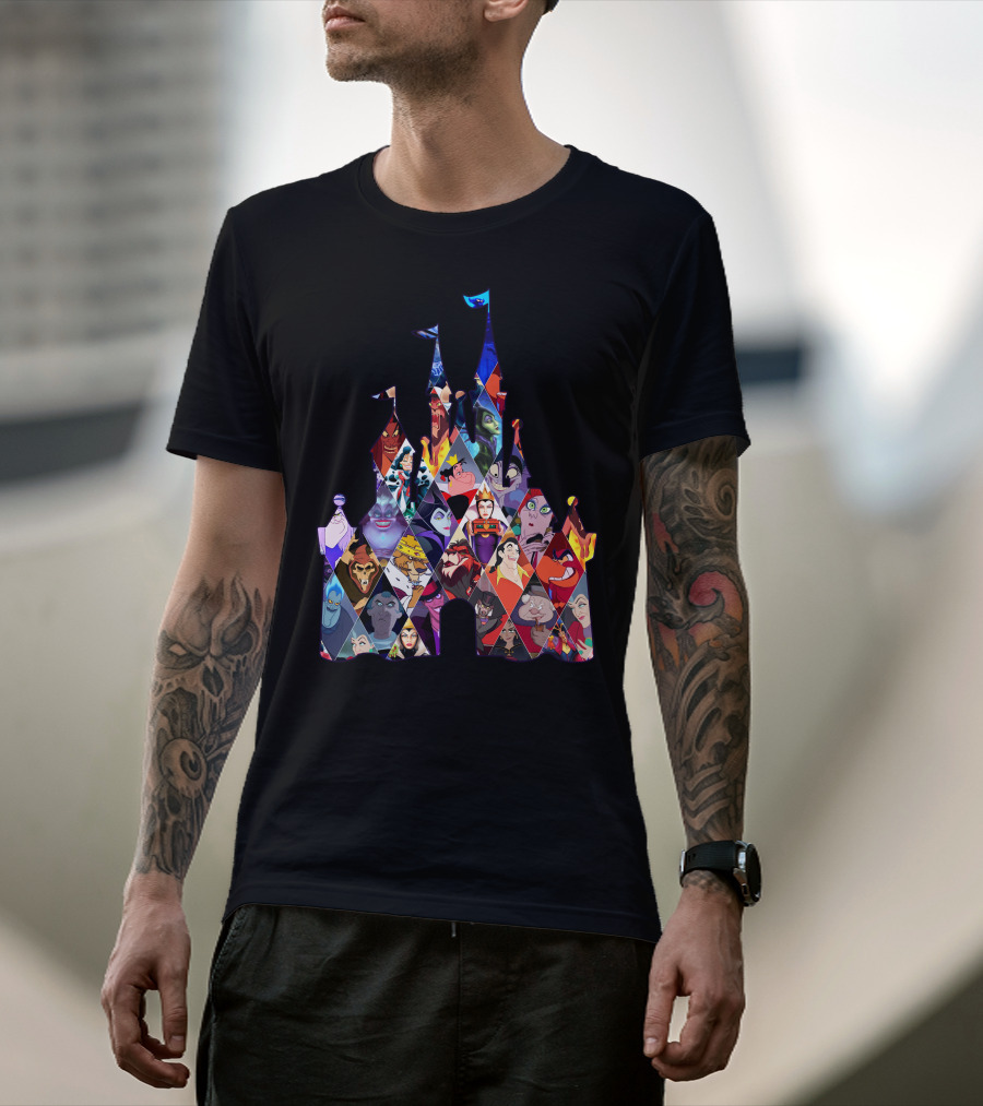Disney Villains Castle Silhouette Collection T-Shirt