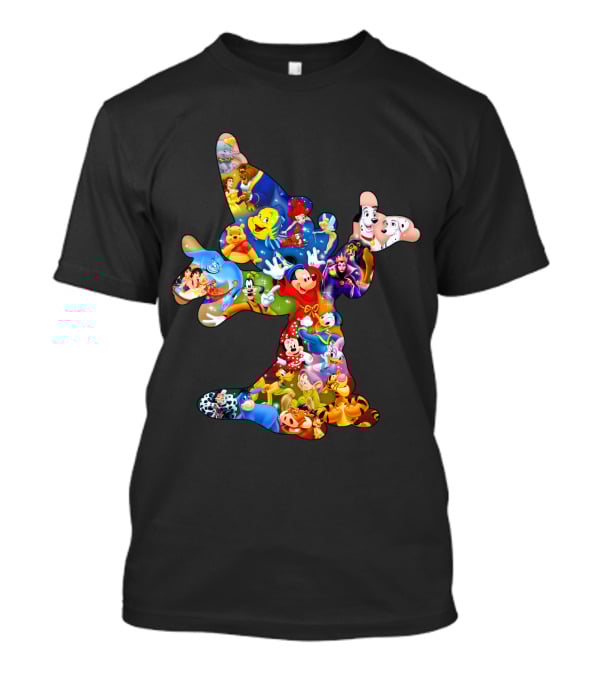 Mky Characters Disney Character Collage T-Shirt