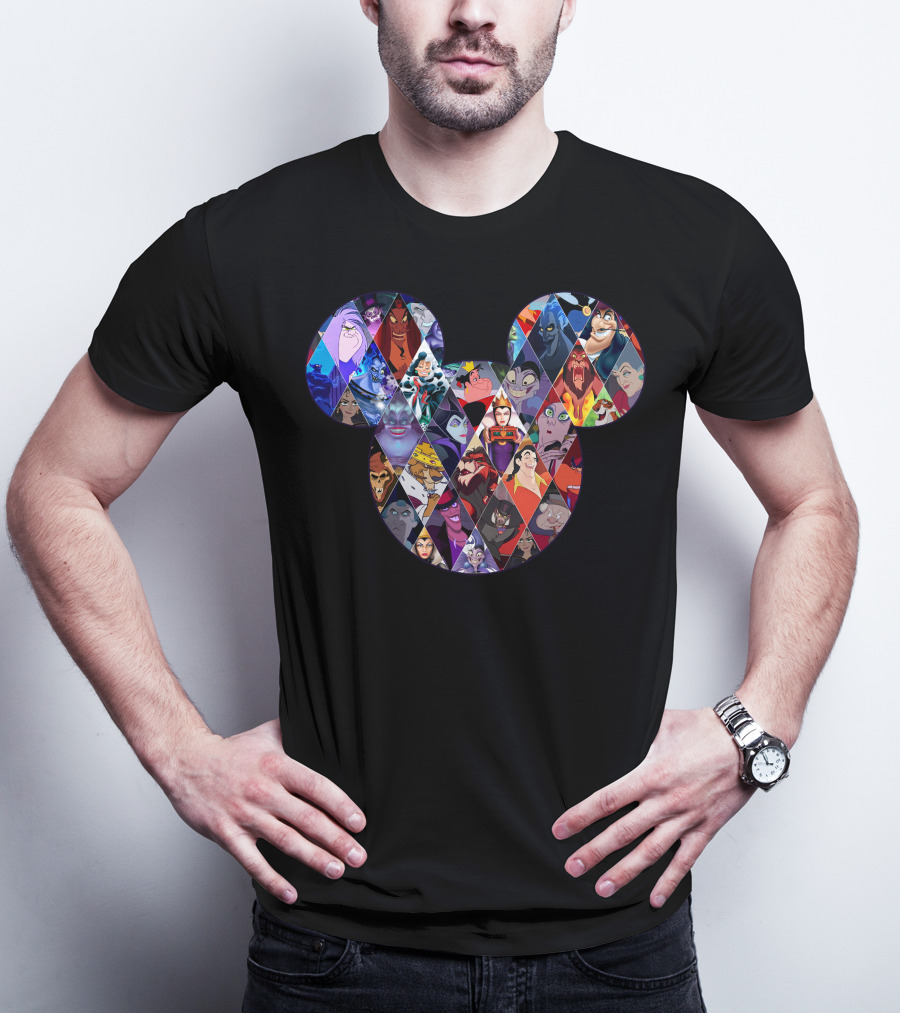 Mickey Villains Collage T-Shirt