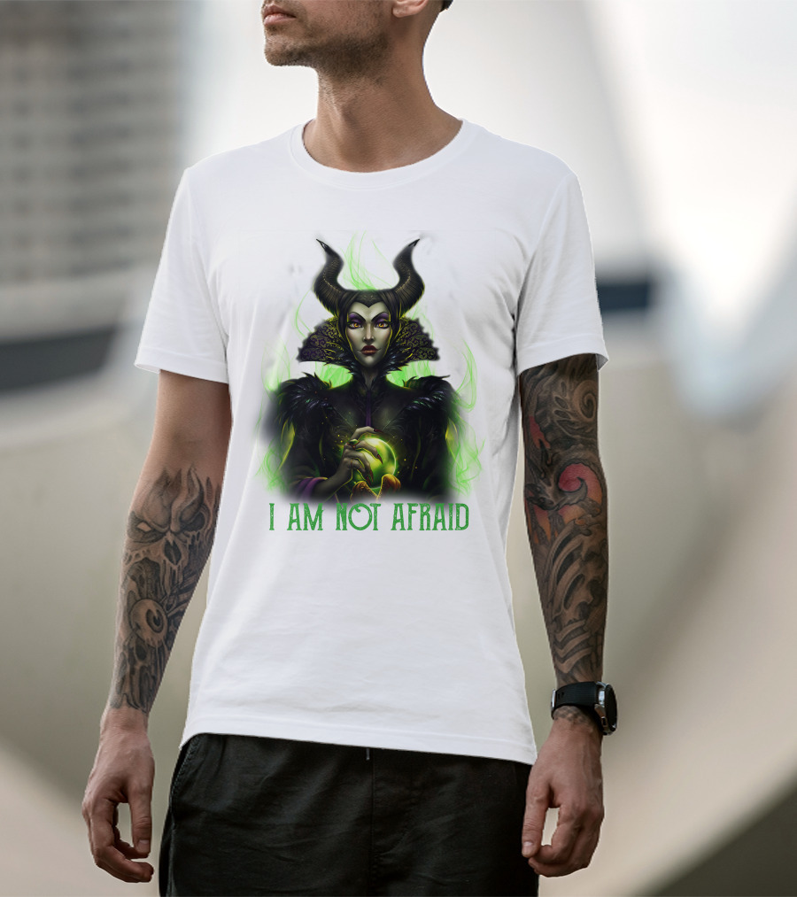 I Am Not Afraid Maleficent Dark Magic Horns T-Shirt