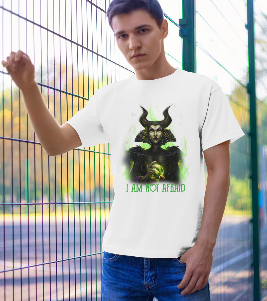 I Am Not Afraid Maleficent Dark Magic Horns T-Shirt